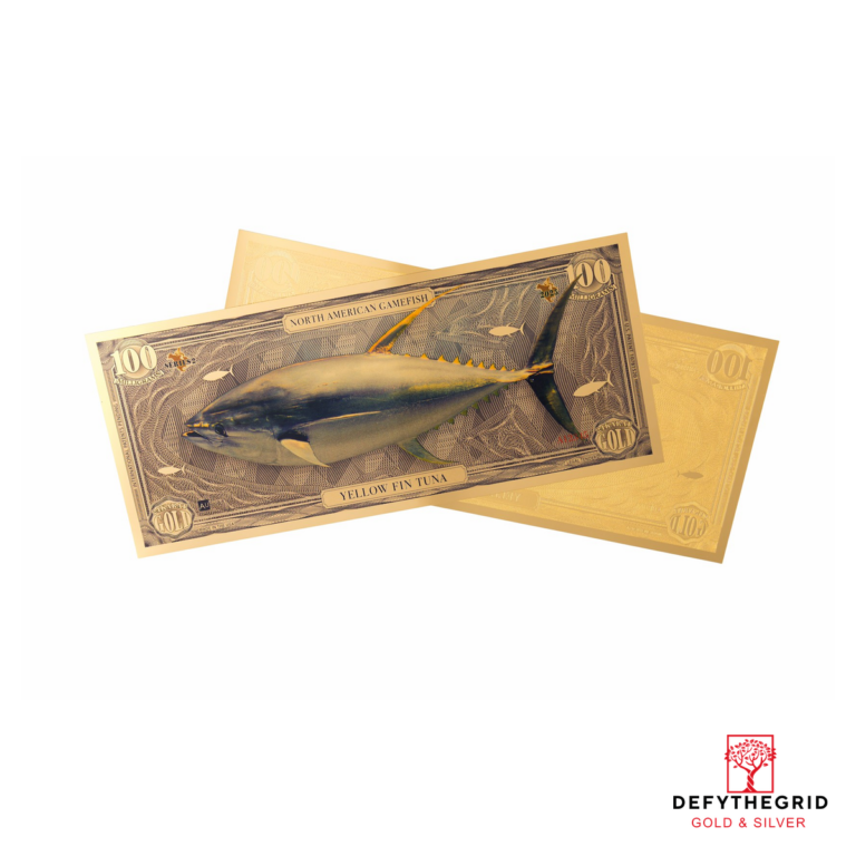 100mg Yellow Fin Tuna Aurum 24k Gold Bill – defythegrid.com